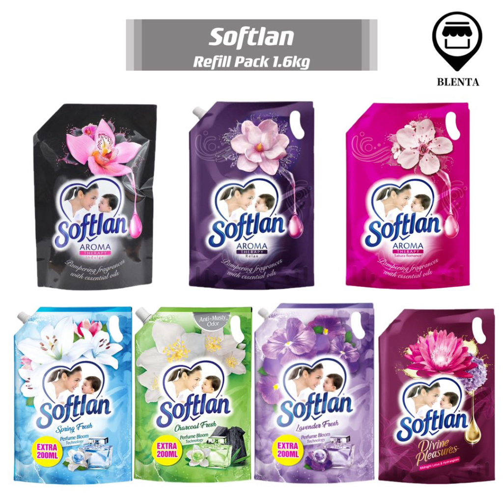[Bundle of 3]Softlan Fabric Consitioners & Softener Refill Pack 1.5L🔥SG ...