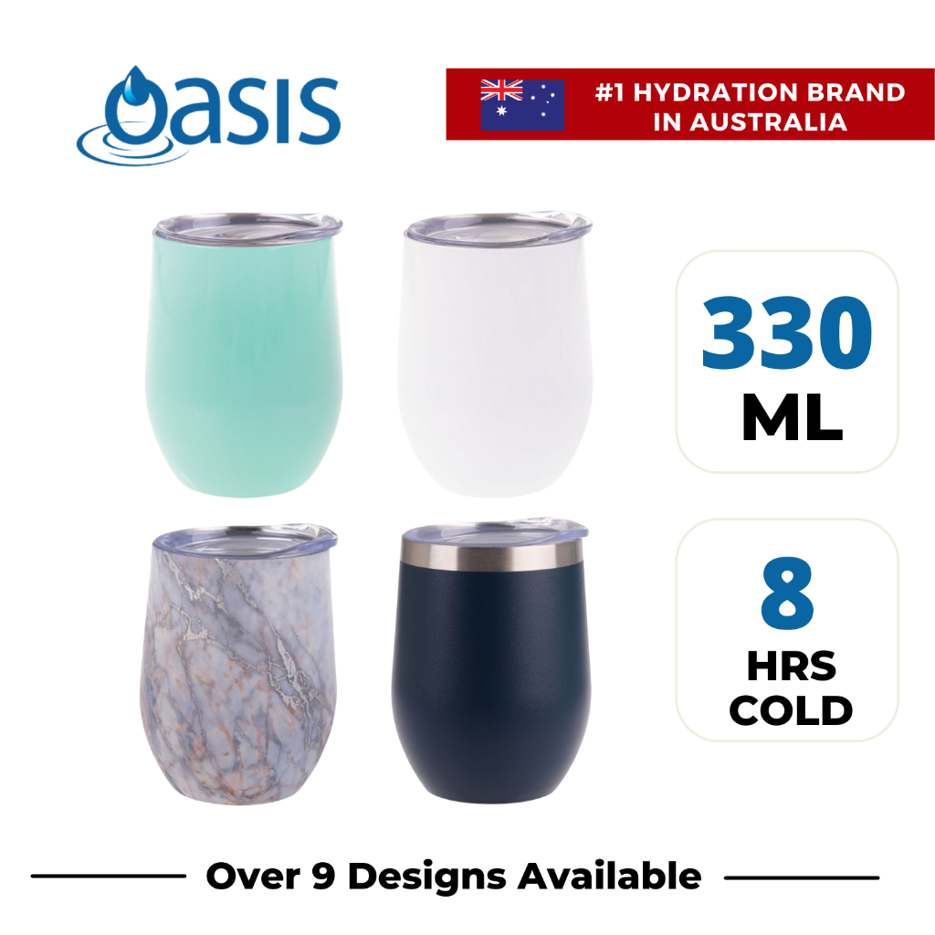 Oasis Stainless Steel Insulated Wine Glass Tumbler 330ML | Shopee Singapore