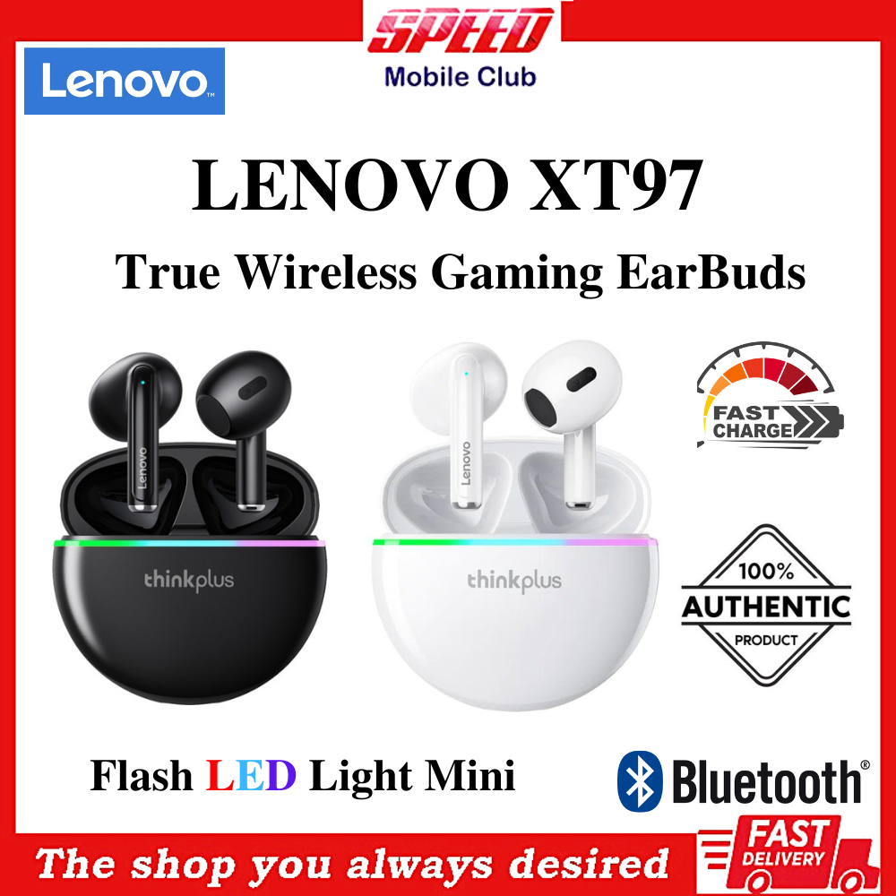 Lenovo XT97 True Wireless Earbuds Gaming & Music No Delay In-Ear Smart Touch Waterproof | Brand ...