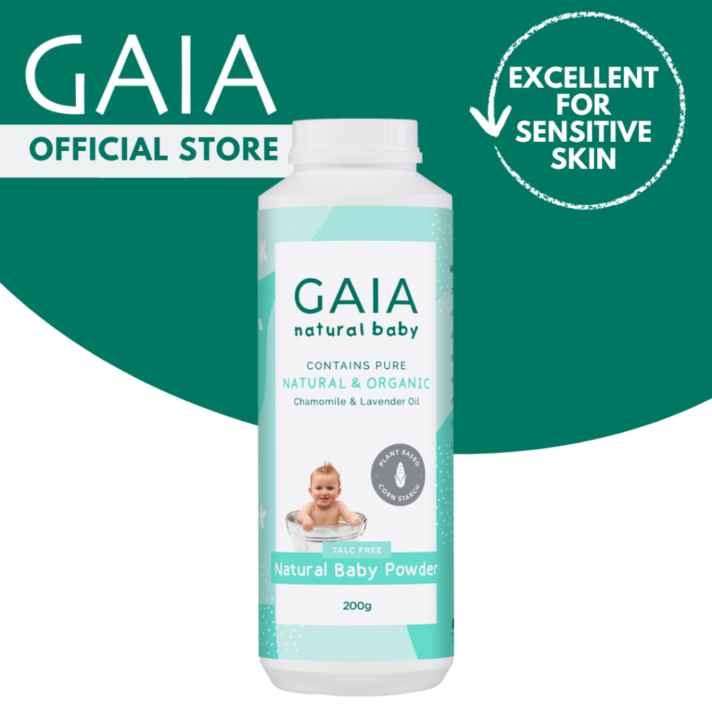 GAIA Natural Baby Powder 200g (Upsized) | Shopee Singapore