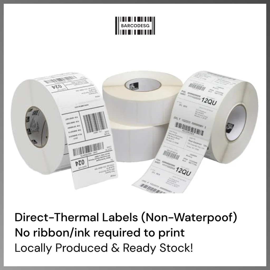 Thermal Label Sticker Rolls for Direct Thermal Printers - SG Stock ...