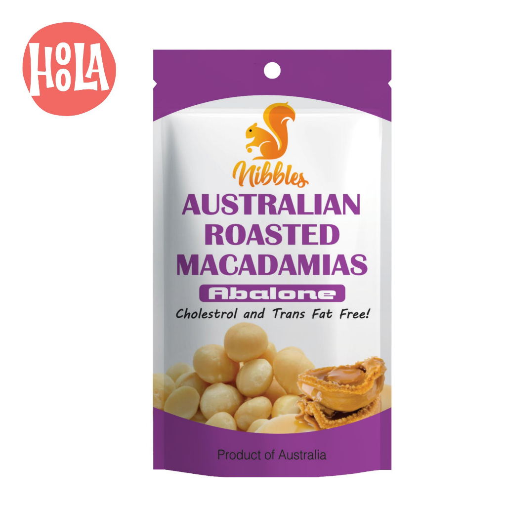 Nibbles Premium Australian Abalone Macadamia Nut 60g (6 packs) | Shopee ...