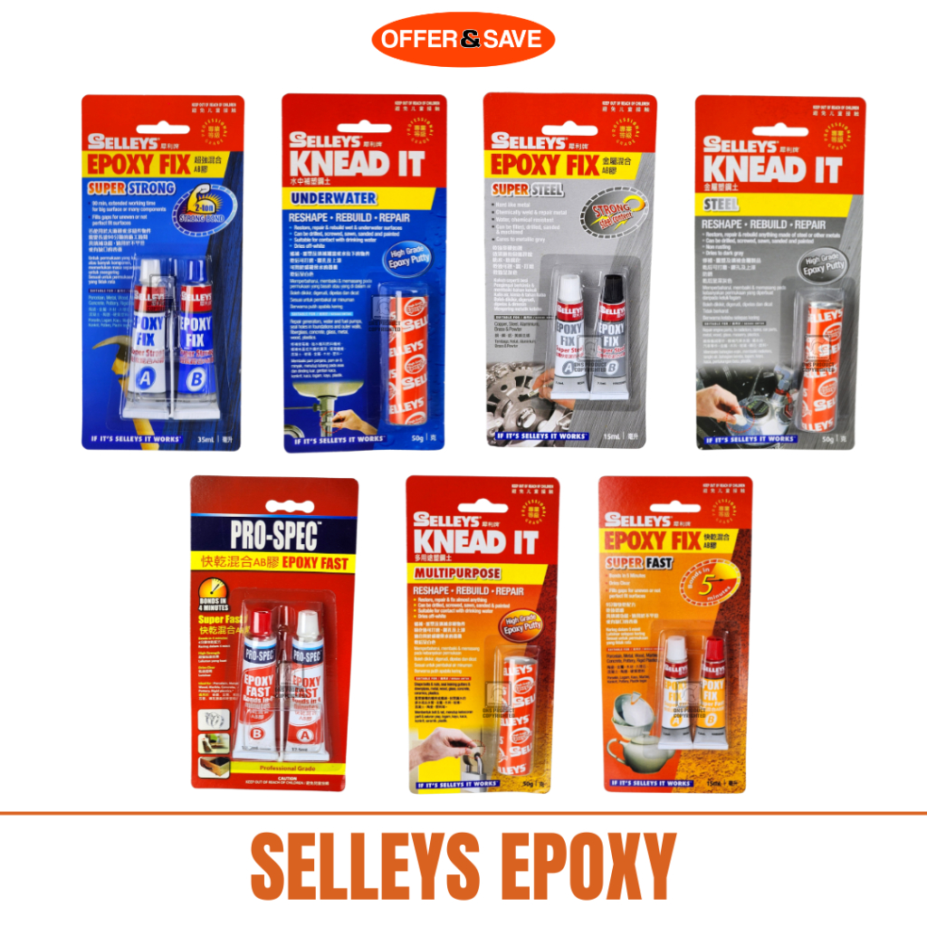 SELLEYS Epoxy - [ Epoxy Fix / Knead It ] | Shopee Singapore