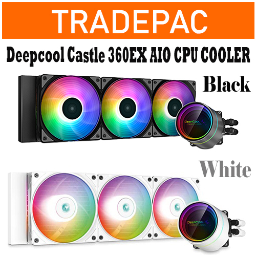 Deepcool Castle 360EX AIO BLACK/WHITE (LGA1700 BRACKET GIVEN SEPARATELY ...