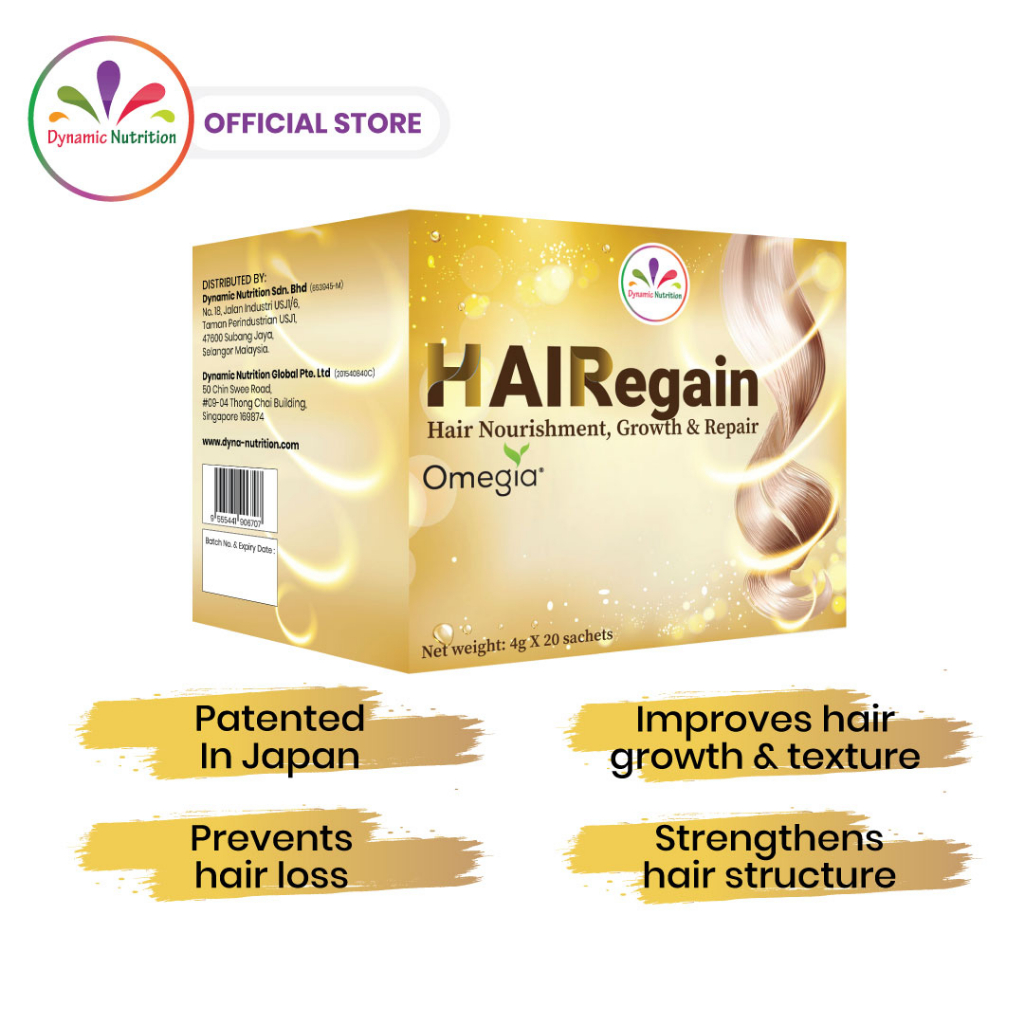 Dynamic Nutrition HAIRegain - Natural Formulation For Hair Nourisment ...