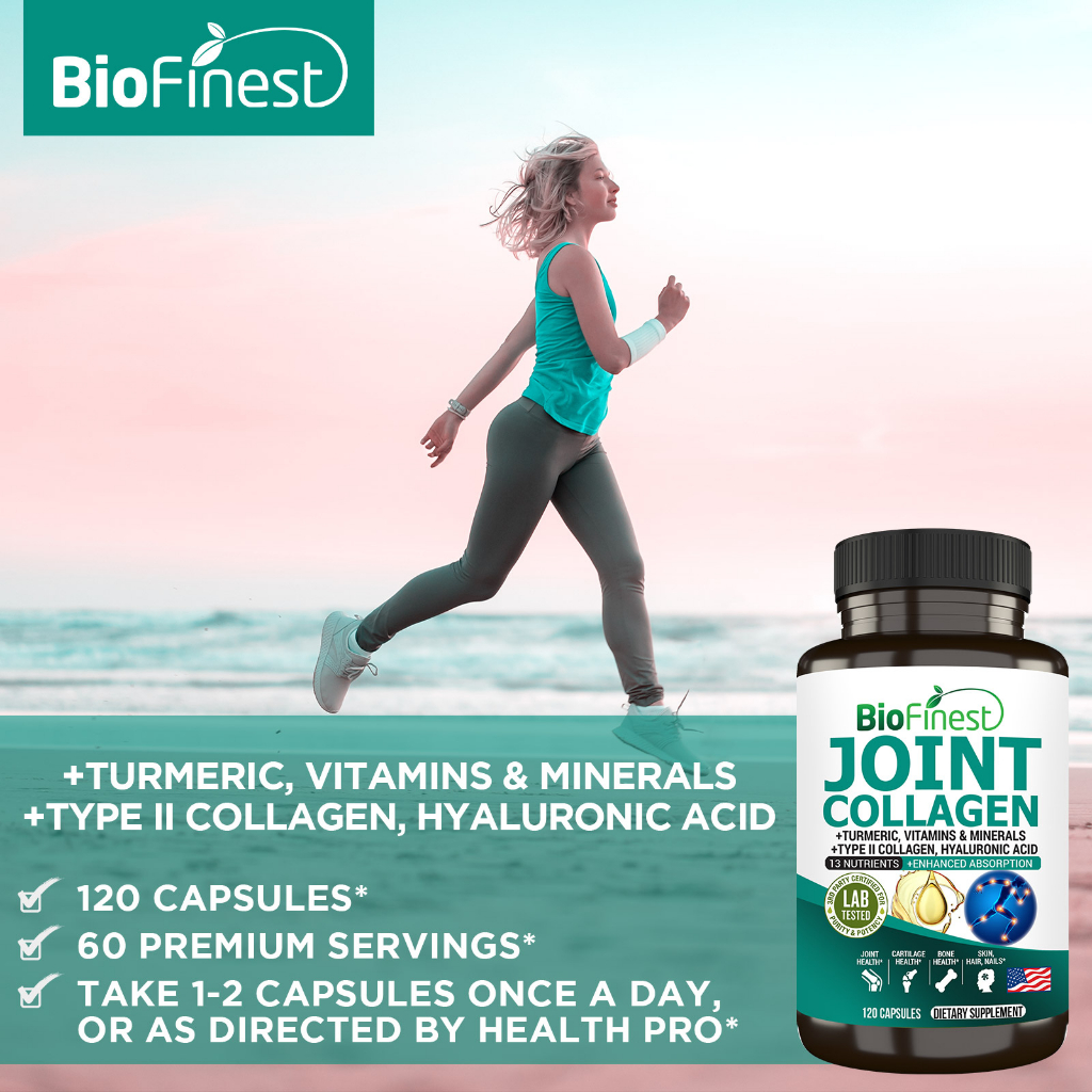 Biofinest Joint Collagen Type 2 Supplement Chondroitin Hyaluronic Acid ...