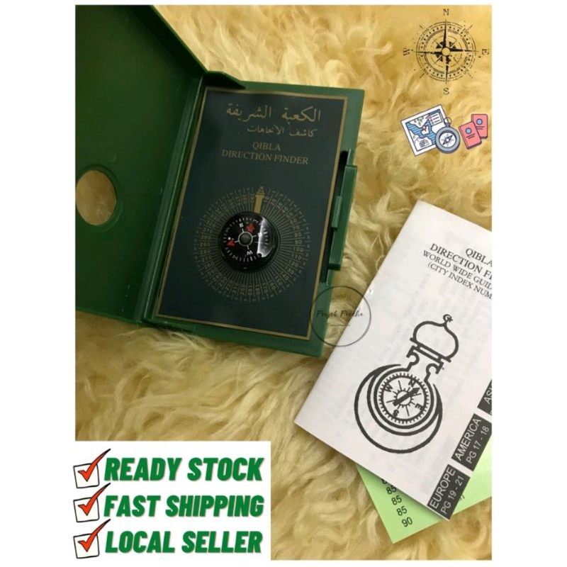 Compass Kompas Kiblat Haji Umrah Travel Penunjuk Arah Hiking Outdoor ...