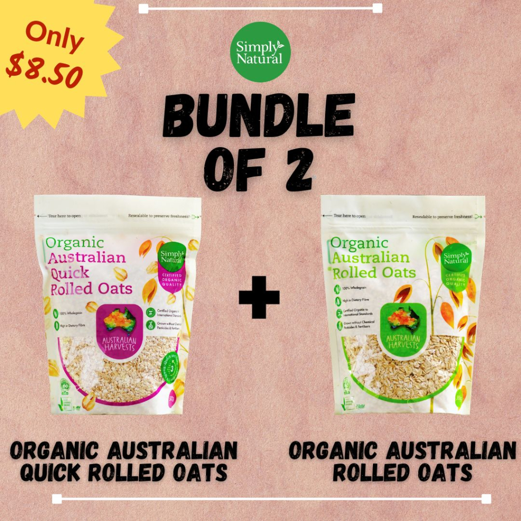 Simply Natural Organic Quick Rolled Oats + Rolled Oats( Bundle of 2 ...