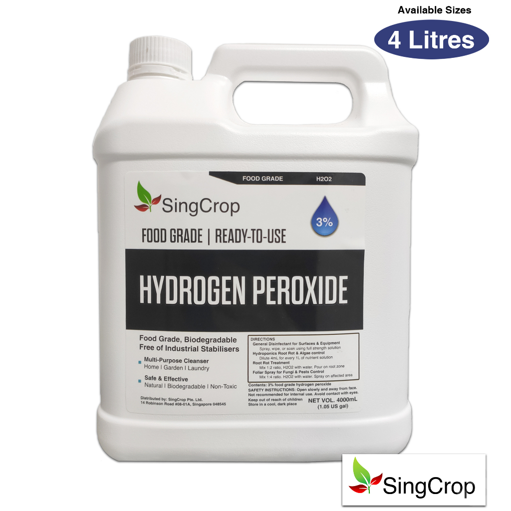 SingCrop Food Grade 3% Hydrogen Peroxide | Disinfectant Multipurpose ...