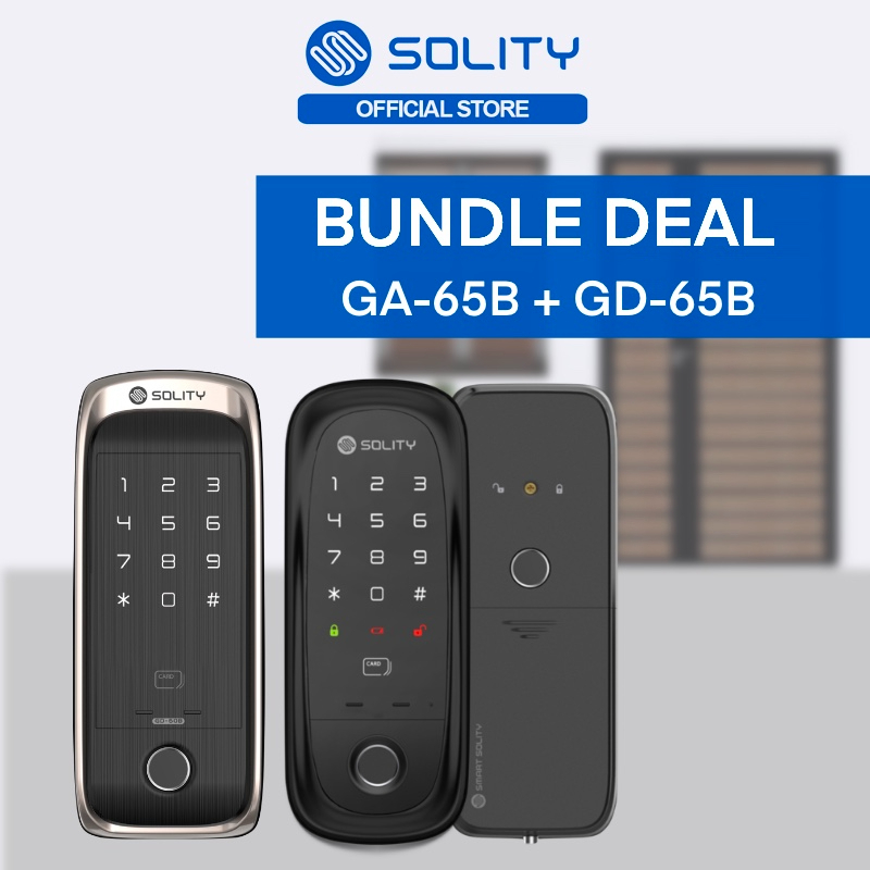 Solity Digital Lock Bundle Set (GA-65B + GD-65B) | Shopee Singapore