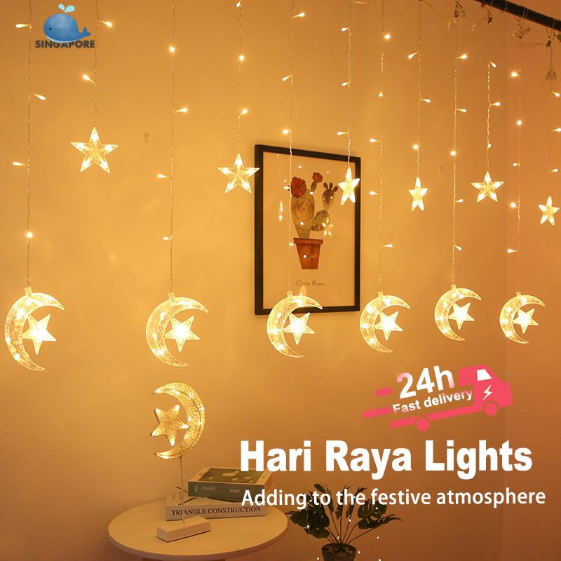 [Shiped Within 24H] LED Hari Raya Lights Lighting Ramadan Decorations ...