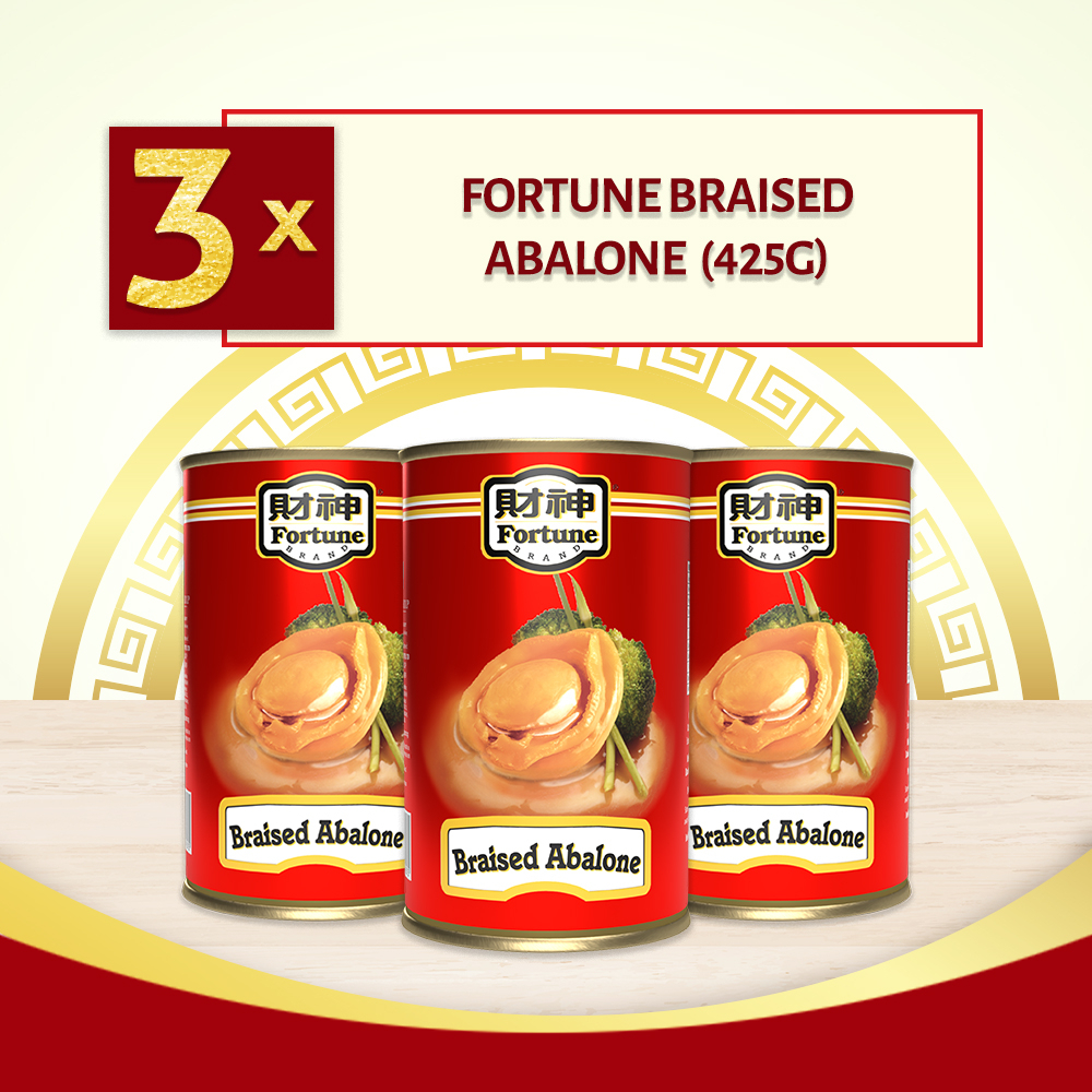 [Bundle of 3] Fortune Braised Abalone 425g (10P) (Exp: 07/2027 ...