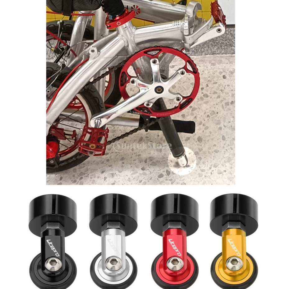 Wheel Seat Post Embedded Roller Folded Up Replacement Wheel Folded Bike ...