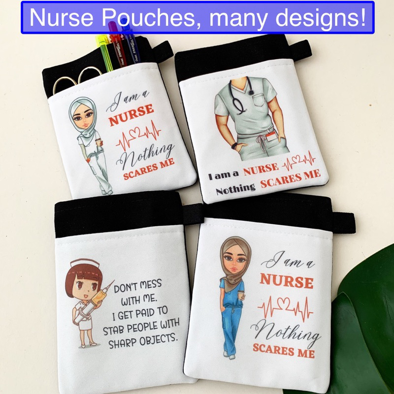 Customised Personalised Handmade Doctor Nurse Pouch Pocket Pouch ...
