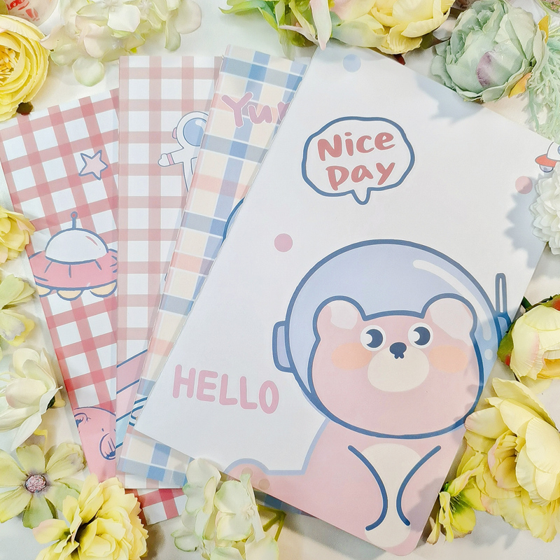 March Cute Bear Notebook A5 Lined Notebook Japan | Shopee Singapore