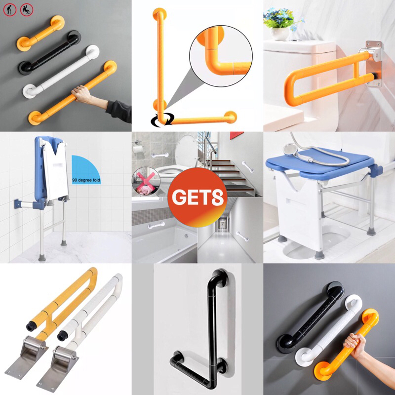 Grab Bars Handrails [🇸🇬GETS] ♿️ Bathroom Handrails, Safety Grab Bars & Handle Bars. Installation ...