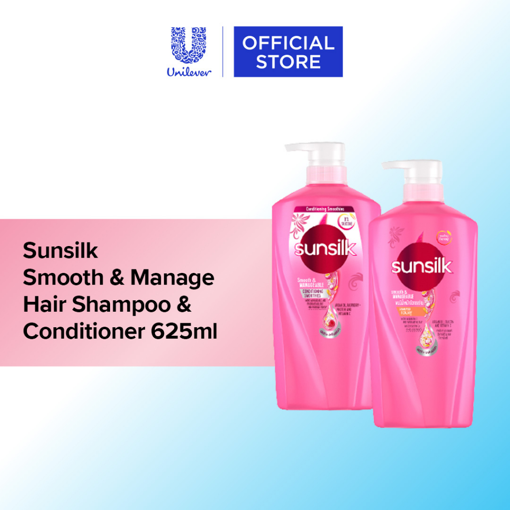 Sunsilk Shampoo + Conditioner 625ml Set | Shopee Singapore
