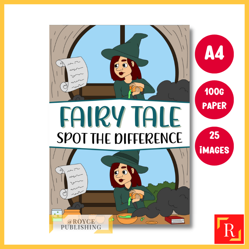 Fairy Tale Spot The Difference Activity Book For Kids and Toddlers 2 ...