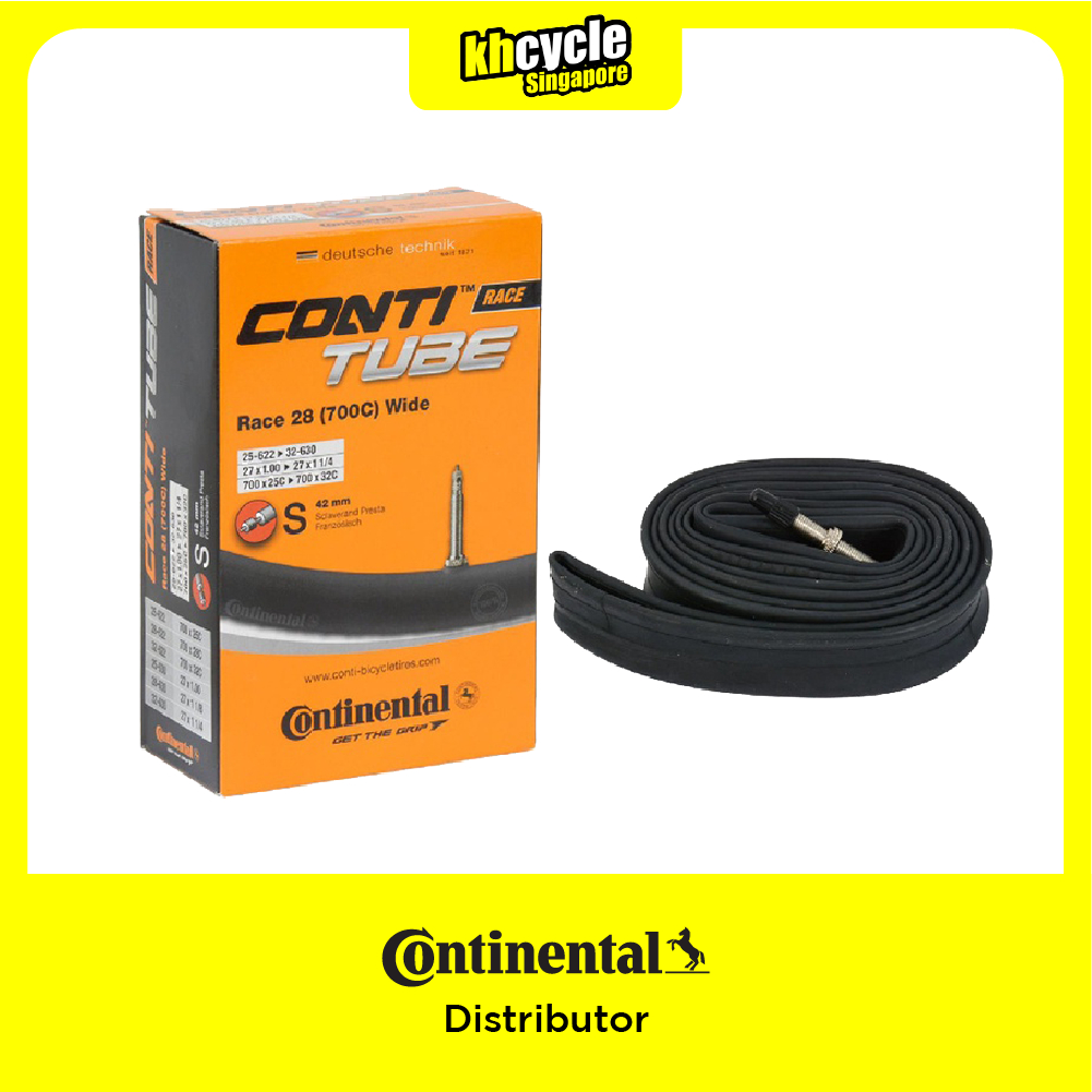 CONTINENTAL Inner Tube Race 28 Training Presta Valve 42mm 60mm S42/S60 ...