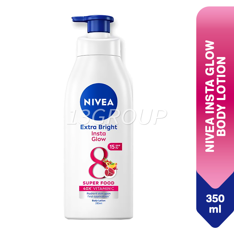 NIVEA Extra Bright Insta Glow Body Lotion, 350ml | Shopee Singapore
