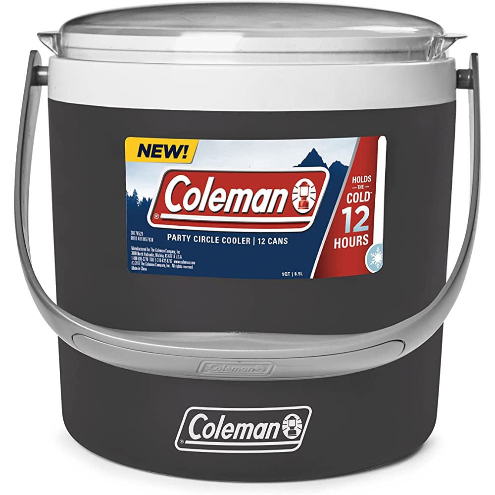 COLEMAN PERFORMANCE COOLER BOX - 9QT PARTY CIRCLE COOLER BOX (BLACK ...