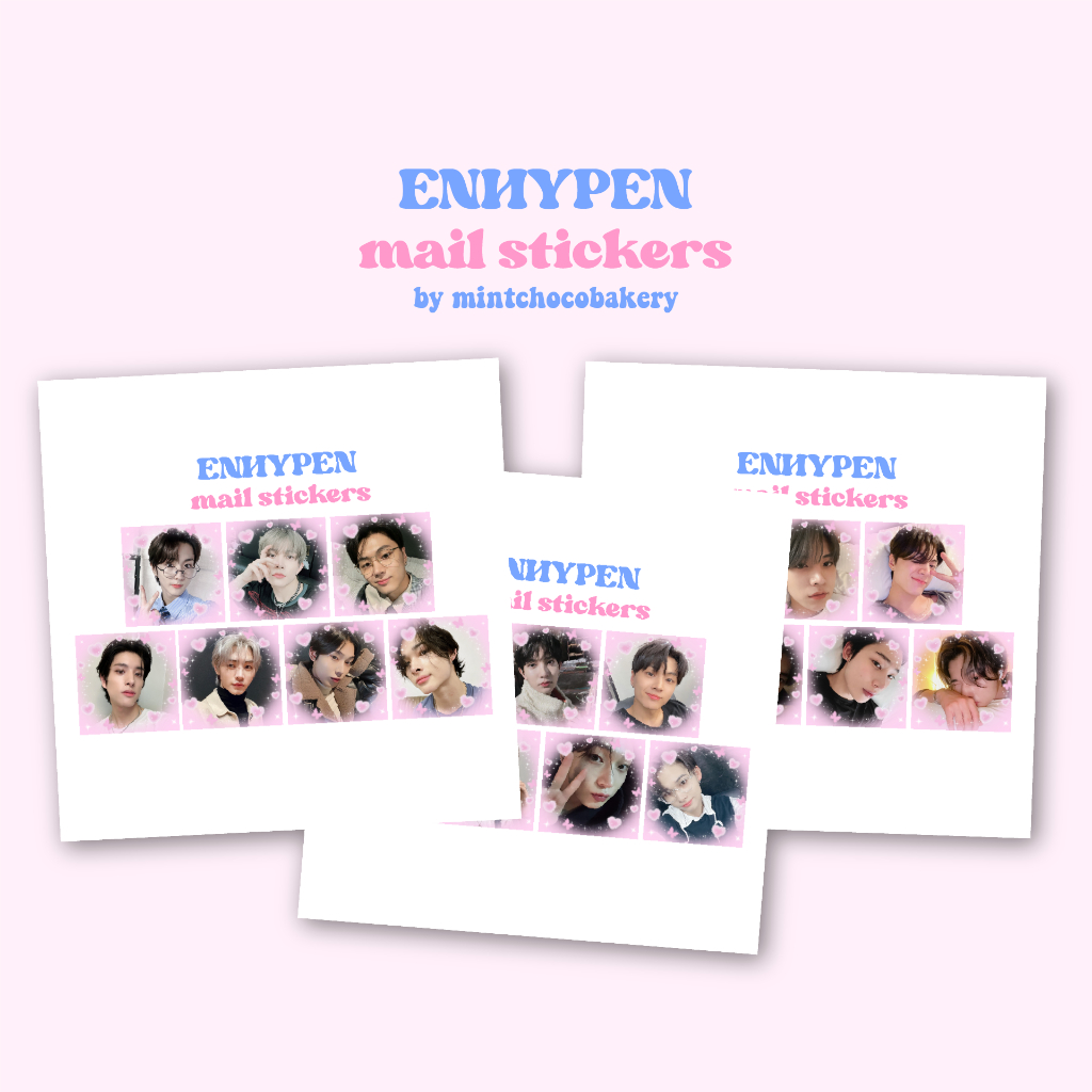 (read desc) enhypen kpop mail stickers (35 pcs) | Shopee Singapore