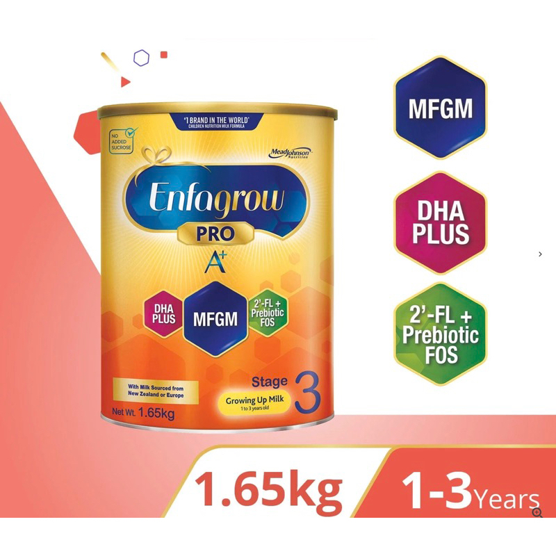 Enfagrow Pro A+ Stage 3 1.65kg (Singapore Source) | Shopee Singapore