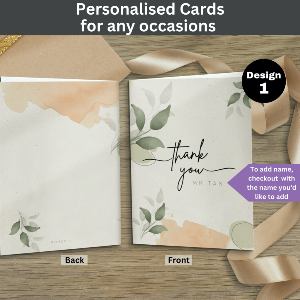 SG Personalised Happy Birthday, Thank You, Farewell, Congrats ...
