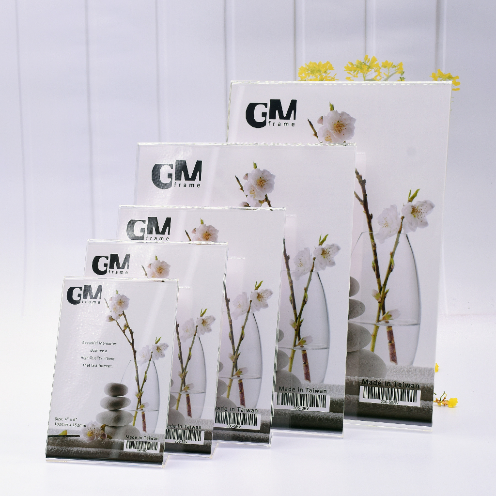 Acrylic Transparent L-Shaped Portrait Stand | Acrylic Photo Frame | 3R ...