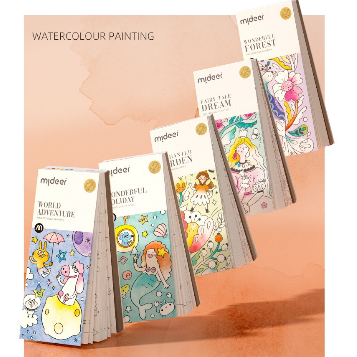 Pocket Watercolor Painting || Art Colouring Pocket Paint Book || Kids ...
