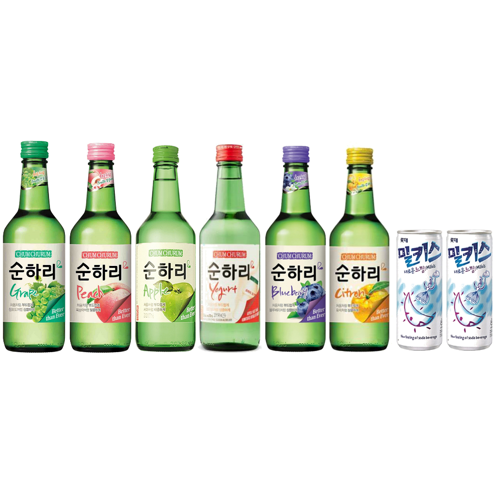 Chum Churum Drink Lotte Chum Churum Premium Korean Soju 12-18% Alc./Vol ...