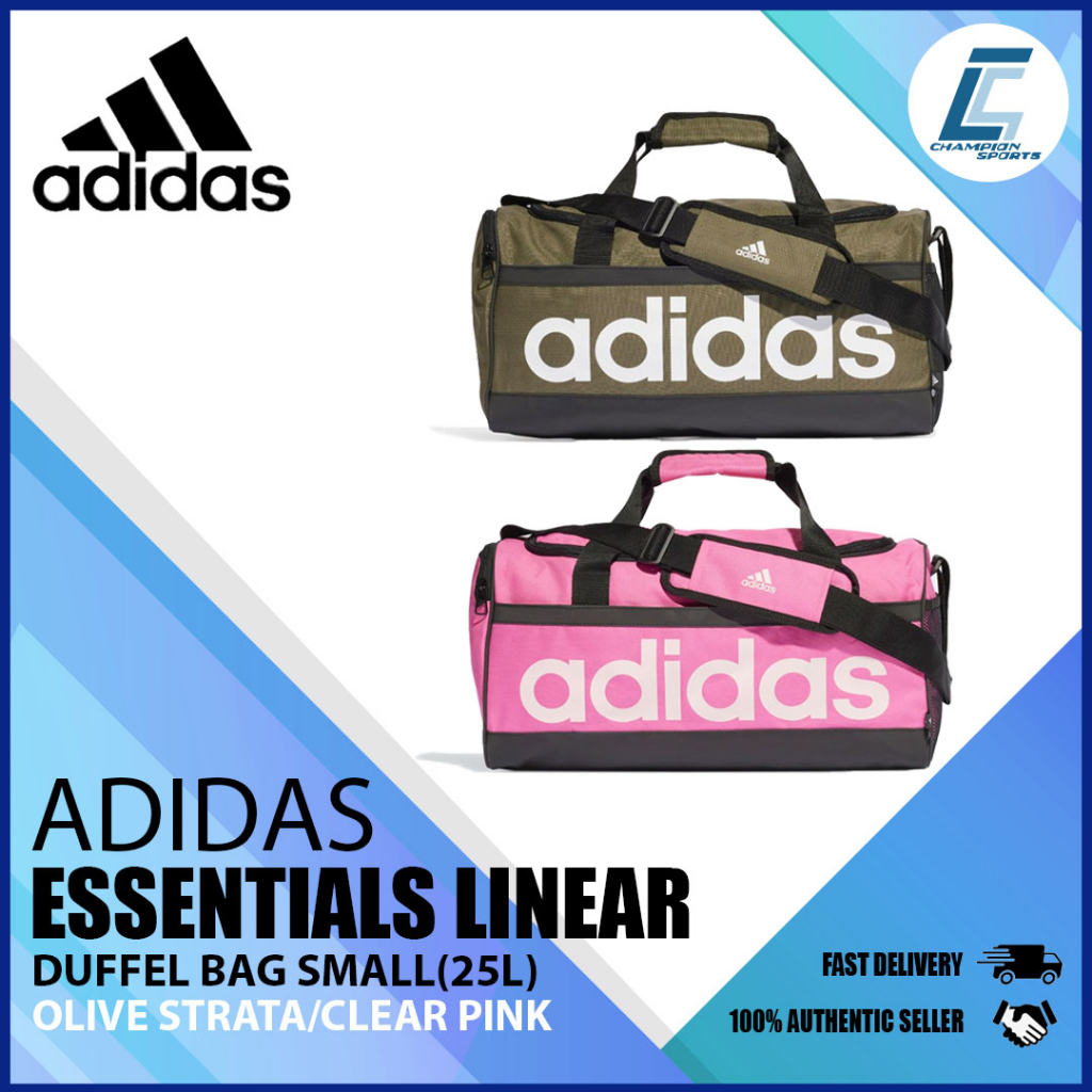 Adidas Essentials Linear Duffel Bag Small 25L (HR5354/HR5355) | Shopee ...