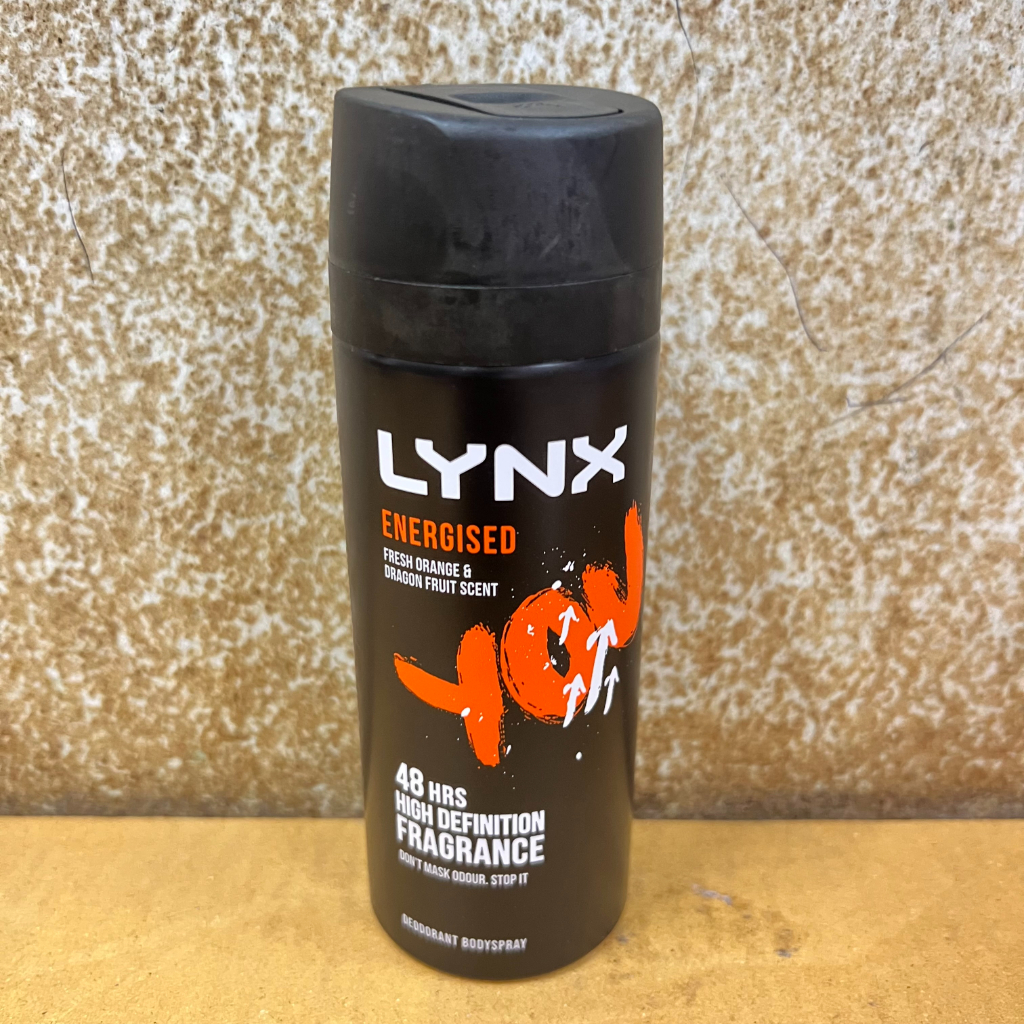 Lynx Energised Men Fragrance Anti-Perspirant Deodorant Body Spray 150ML ...