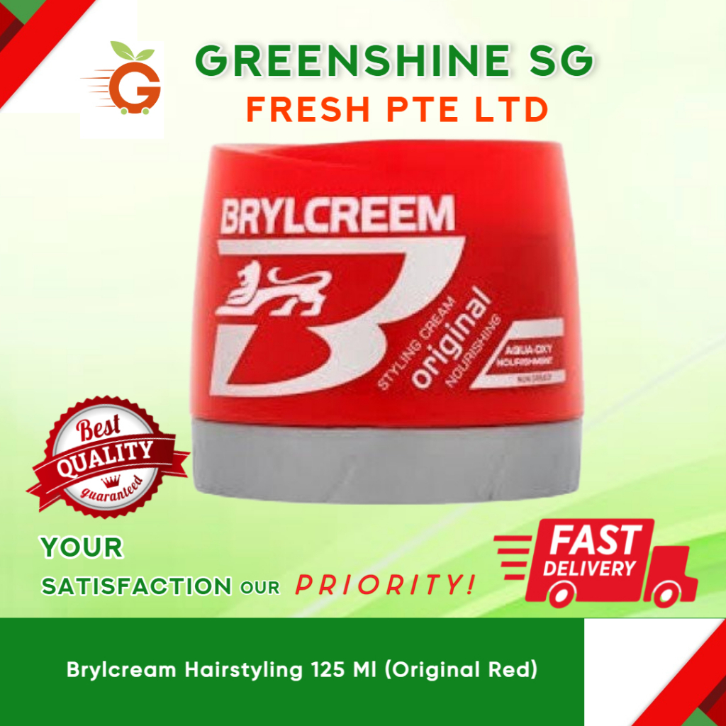 [GreenshineSG] Brylcream Hairstyling 125 Ml (Original Red) | Shopee ...