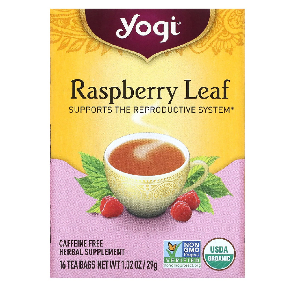 Yogi Tea, Raspberry Leaf, Caffeine Free, 16 Tea Bags, 1.02 oz (29 g ...