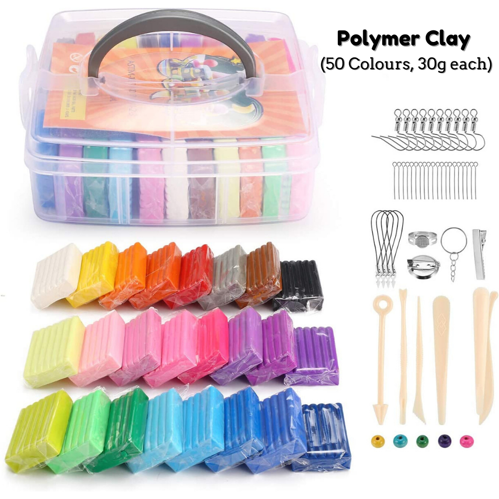 [SG] Ditadot Polymer Clay Set Kit with Sculpting Tools Oven Bake ...