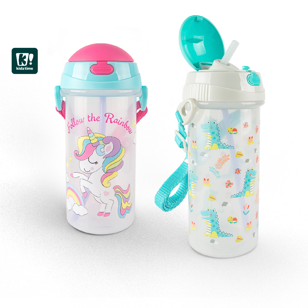 Kidztime 380ml/550ml Antibacterial Classic Sipper Le Parc Animalier Kids water bottle | BPA Free ...