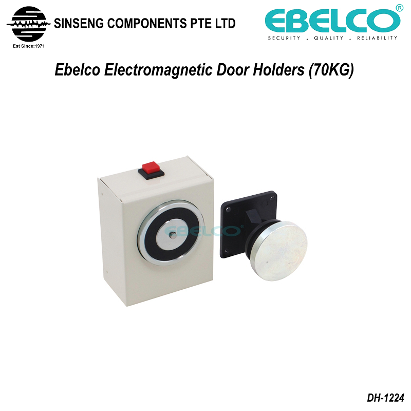 Ebelco DH-1224 Electromagnetic EM Lock Door Holder (70KG) | Shopee ...