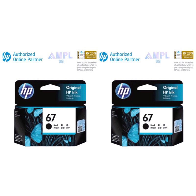 Genuine HP 67 Black | HP 67 Color | HP 67xl Black | HP 67xl Color ...