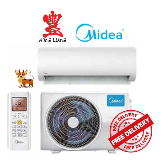 Midea R32 Inverted System 1 Aircon 12000 BTU (FREE 1 Time Cleaning ...