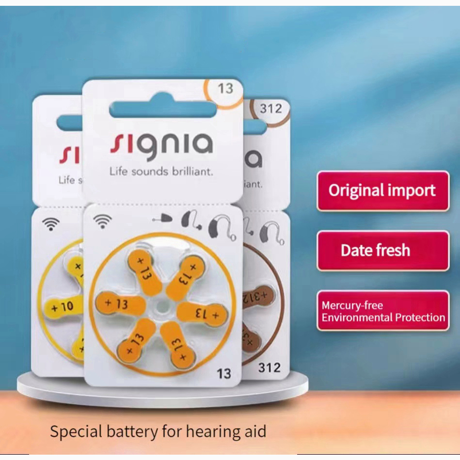SG Stock Signia Hearing Aid Battery Model S13 S10 Accessory Button ...