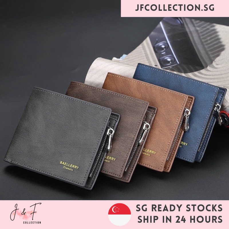 [FREE GIFT BOX] Korean style short wallet for men with coin pouch free ...