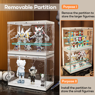 LED Light Popmart Display Box Acrylic Display Case Blind Box Figurine ...