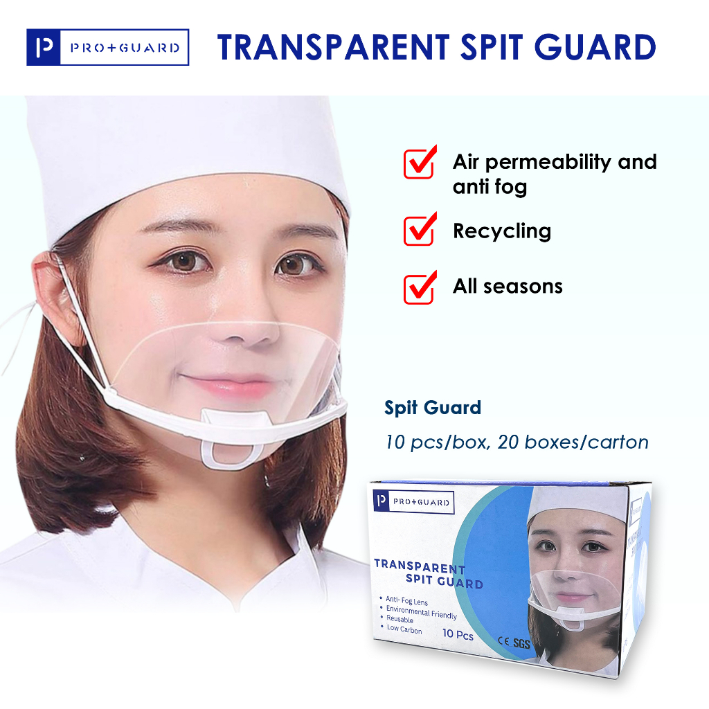 Pro+Guard Transparent Spit Guard (PP Material) | Shopee Singapore