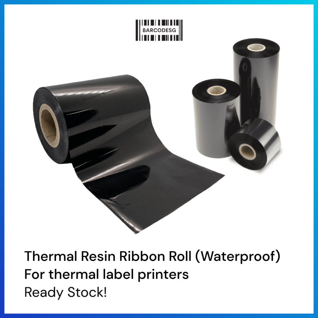 Thermal Transfer Resin Ribbon Roll for Thermal Label Printers - Ready ...