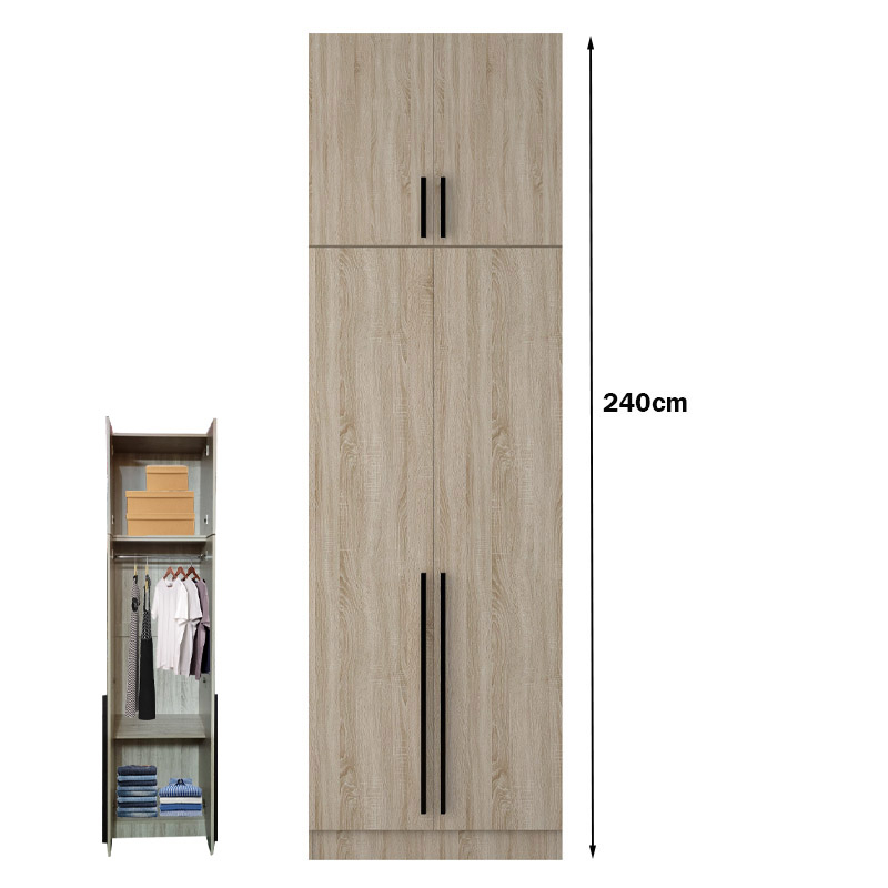 Slim Compact 2 Doors Wardrobe (YW-6506) | Shopee Singapore