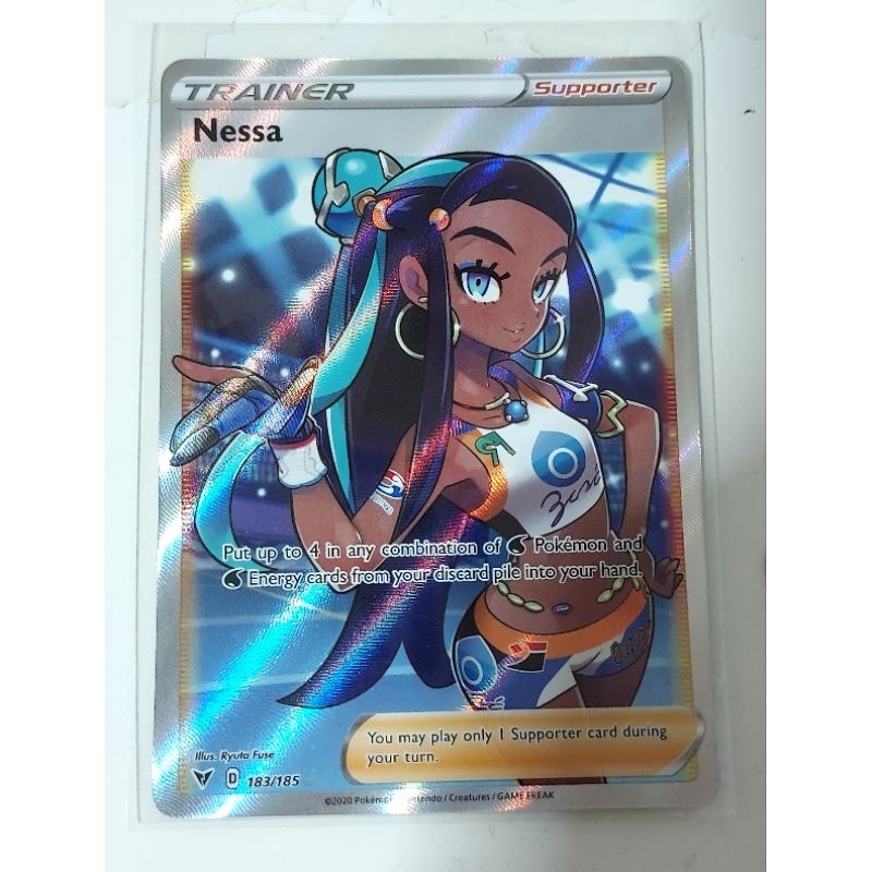 Pokemon nessa full art trainer supporter vivid voltage card | Shopee Singapore