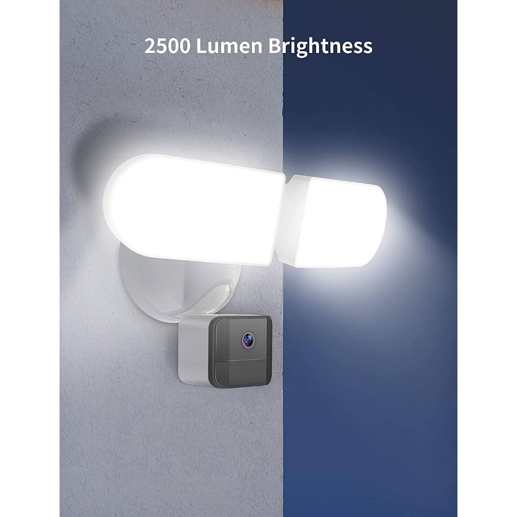 (USED) Floodlight Camera, Voger Security Camera Outdoor 2500-Lumen ...