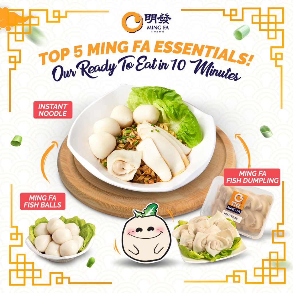 [MING FA] Fresh Jumbo Fishballs - 10pcs [100% No Starch Great in Soup ...