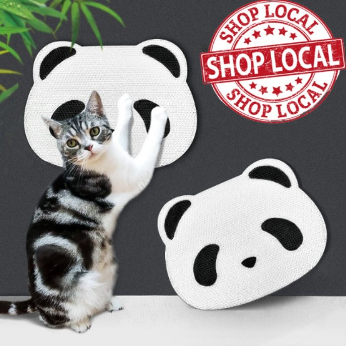 Panda Wall Scratch Board Cat Scratching Board Cat Toy Cat Scratcher ...